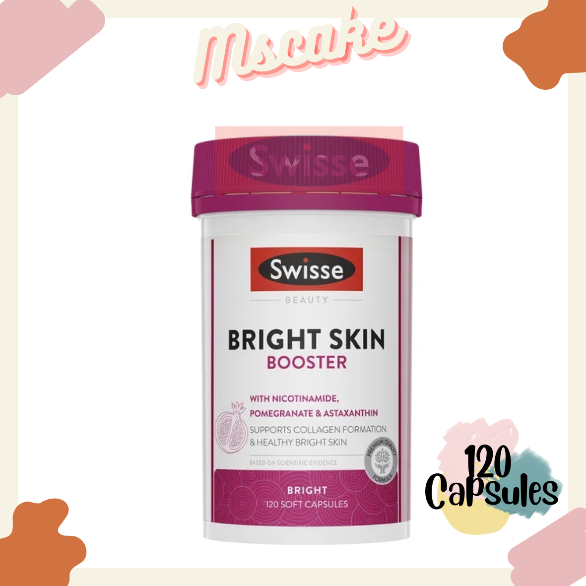 Swisse Beauty Bright Skin Booster 60s 120s/ Bright Skin + 60 Capsules ...