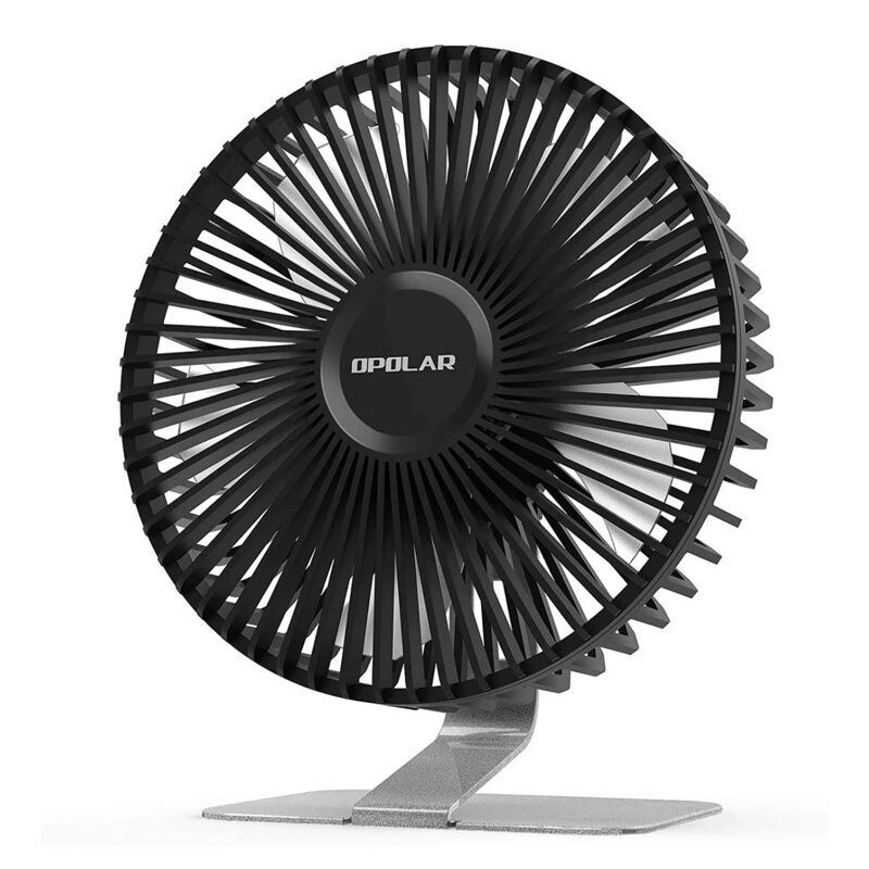 OPOLAR F150 6'' USB Desk Fan, Quiet and Powerful, Small Office Desktop ...