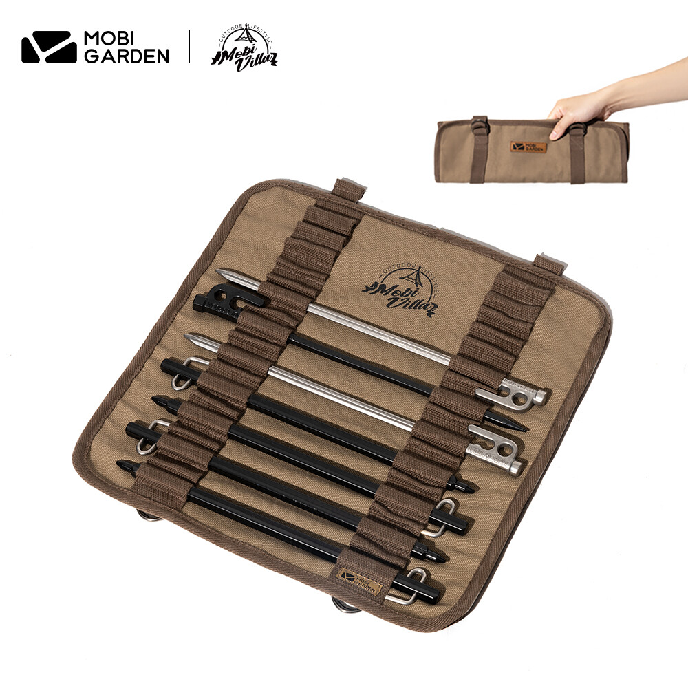 MOBI GARDEN Stakes Bag Storage Bag Nail Peg Tool Bag Organizer Carry ...