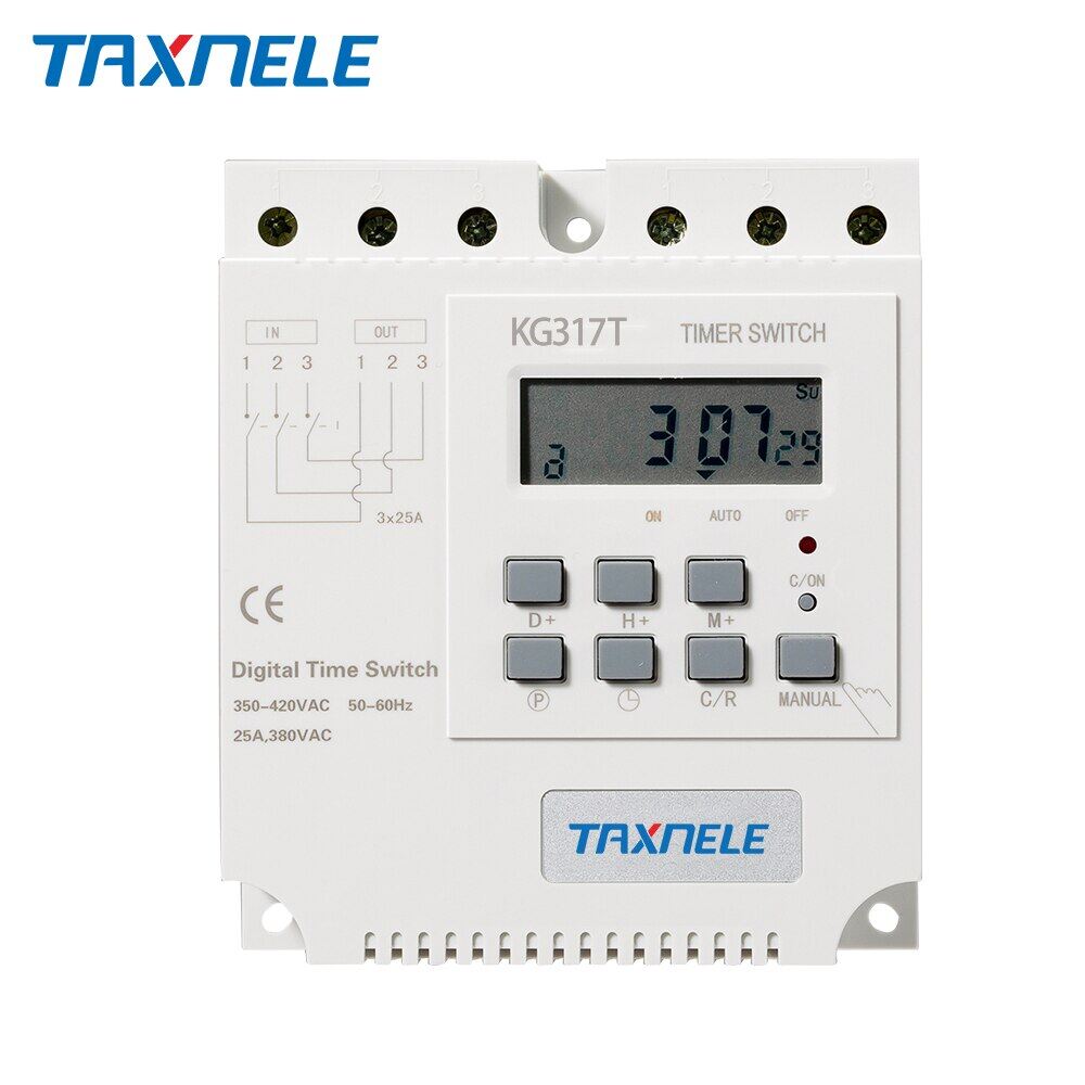Taxnele Good Credit Kg317t 380v 25a 16a Three 3 Phase Timer Three-phase ...