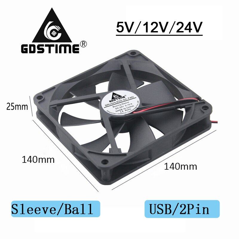 LED Light PC Computer CPU Cooling Cooler Case Fan 4Pin DC 12V 120mm P0 ...