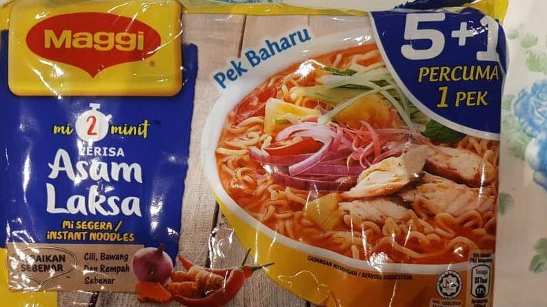 Maggi-Asam Laksa Flavor-Instant Noodles-6x78g | Lazada