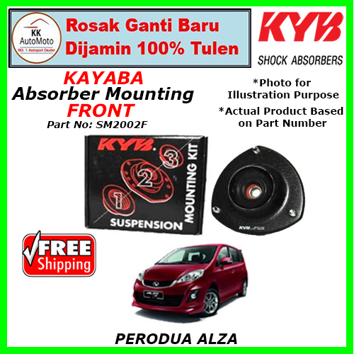 1 Pair - KAYABA / KYB Front Absorber Mounting Original - Perodua Alza ...