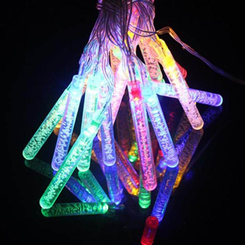 XQ 20LED Christmas String Lamp Waterproof Solar Bubble Column String ...