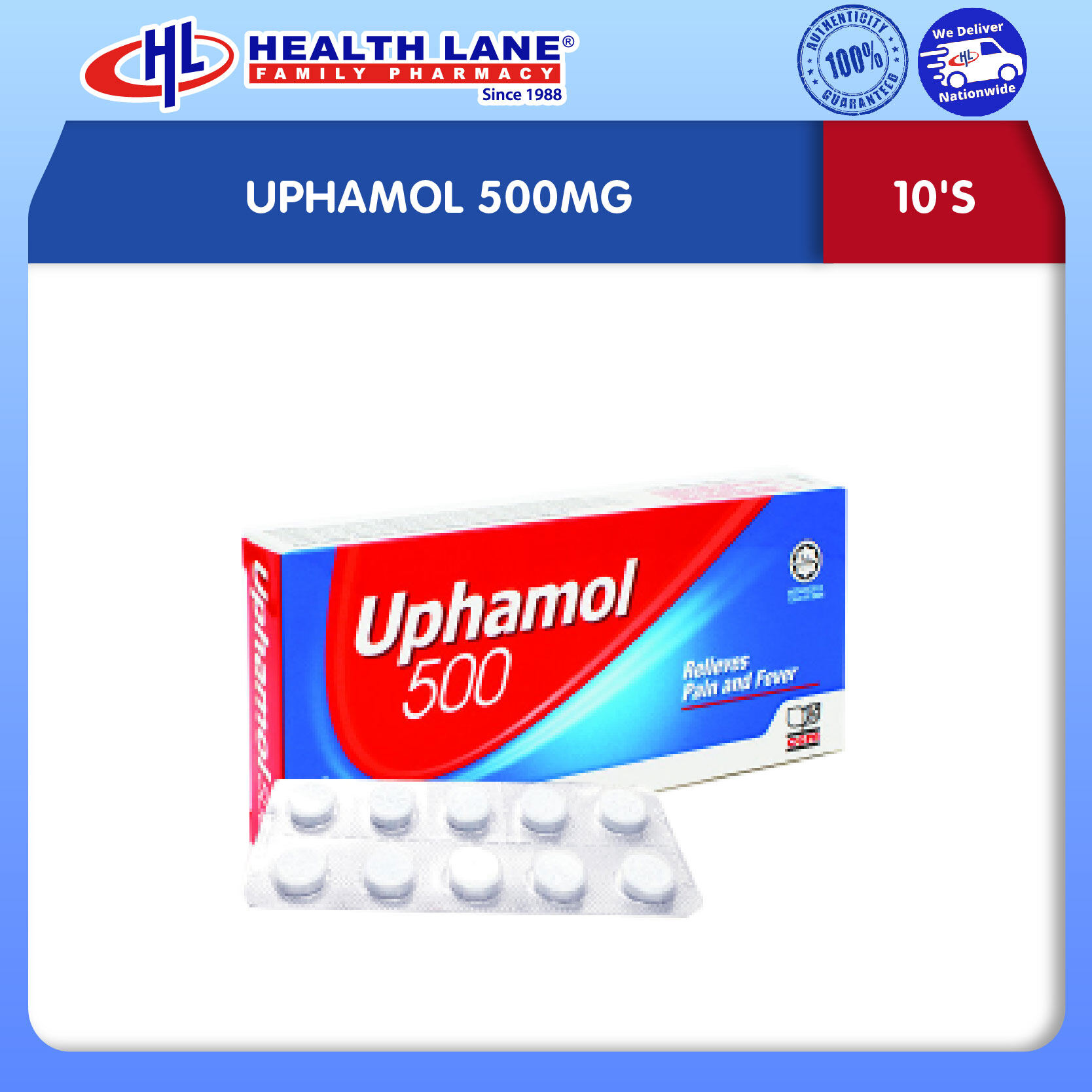 UPHAMOL 500MG 10'S (STP) | Lazada