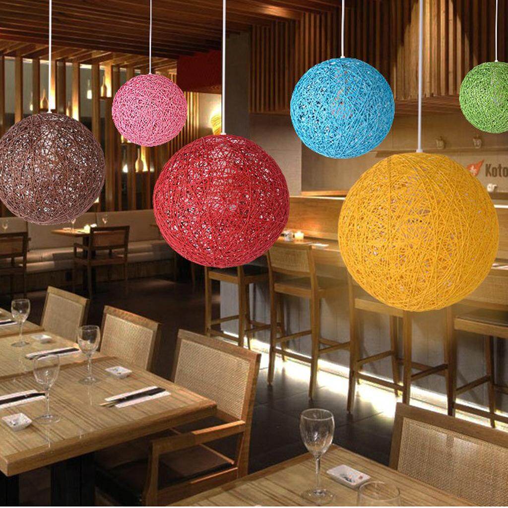 Wicker Ceiling Fan Light Shade - Home Alqu