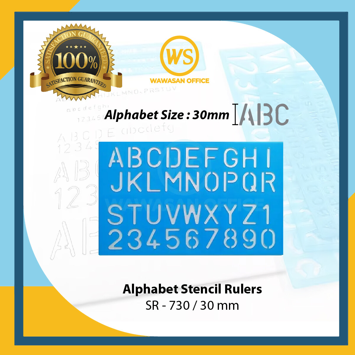 Stencil Ruler / ABC Ruler / Stencil Alphabet Ruler / Letter Stencil ...