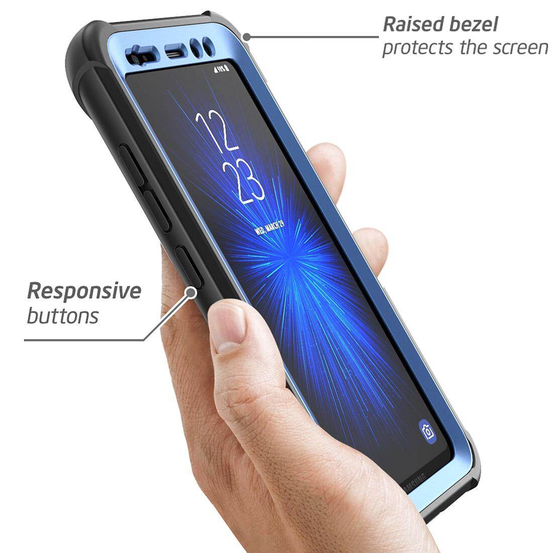 For Samsung Galaxy S8 Active case i-Blason Full-body Rugged Clear ...