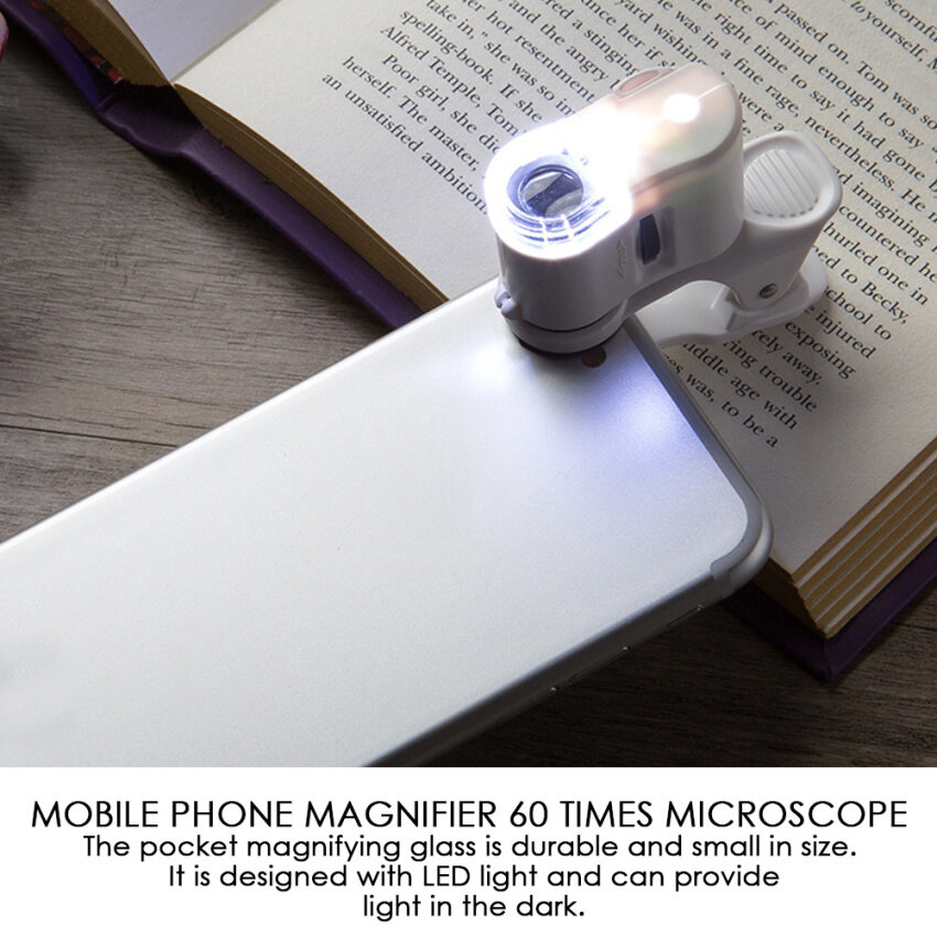 【In Stock】60x Zoom Microscope Jewelry Identification Magnifying Glass ...