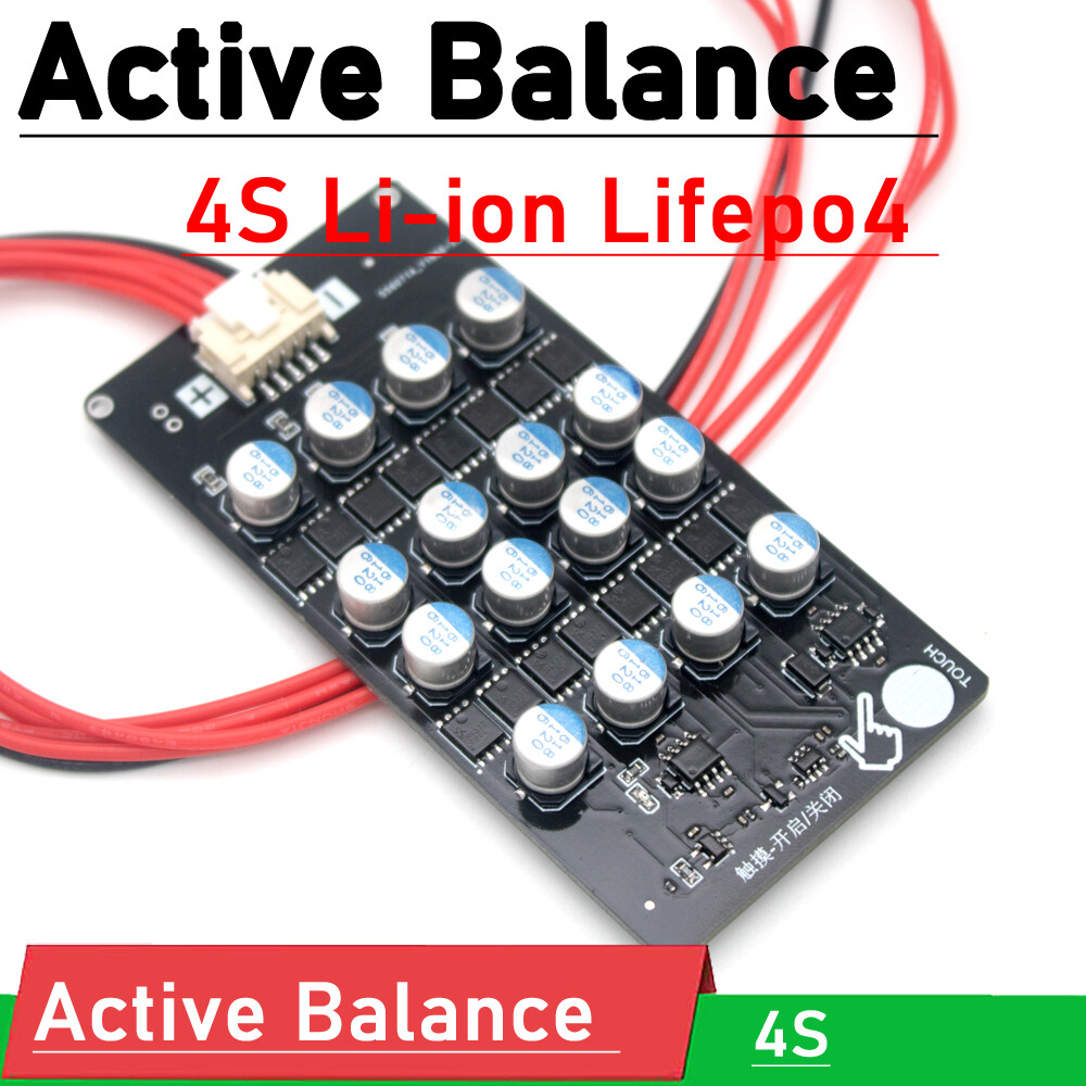 4S 5A Lithium Battery Active Balance Board Capacitive batteries Energy ...