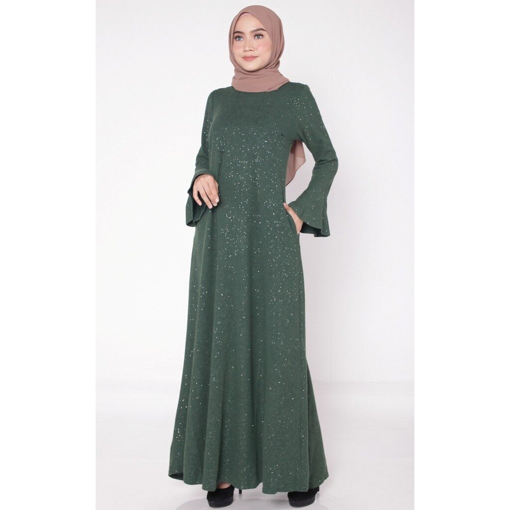 Muslimah Moden madelyn Glitter ironlessชุดเดรสมุสลิม - Olga Lena - ThaiPick