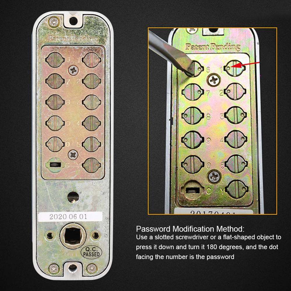 Waterproof Mechanical Combination Lock Office Door Password Coded Locks ...