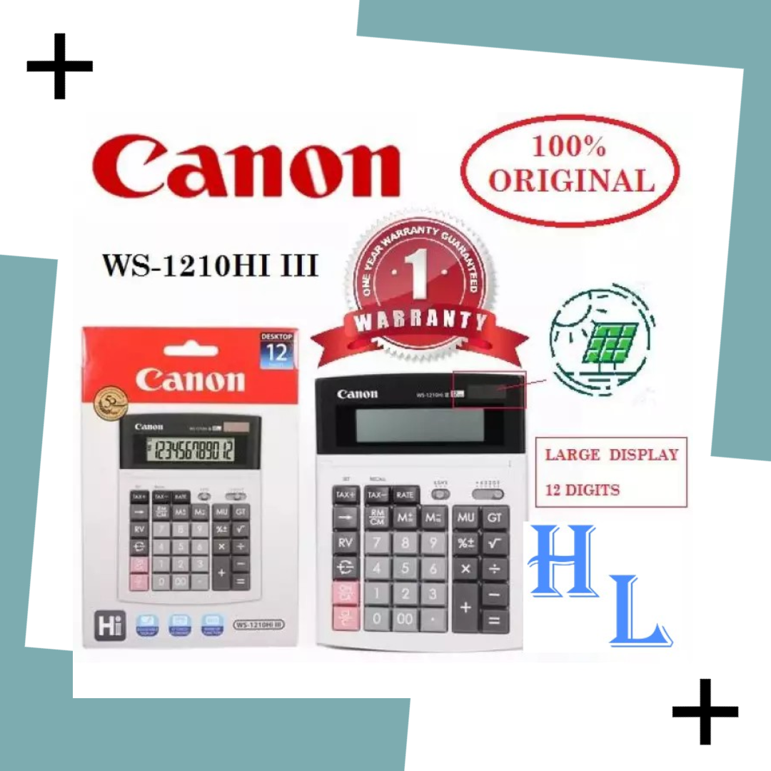 Canon WS-1210Hi III Desktop (12 Digits) Calculator | Lazada
