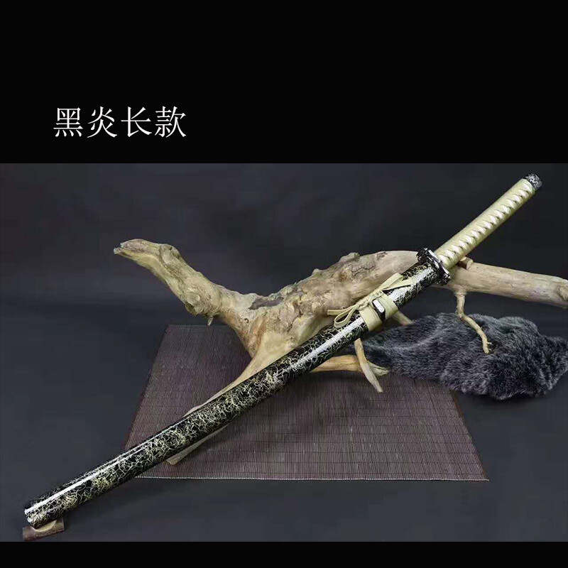 Japanese samurai blade practice wooden blade Toyo long sword integrated ...