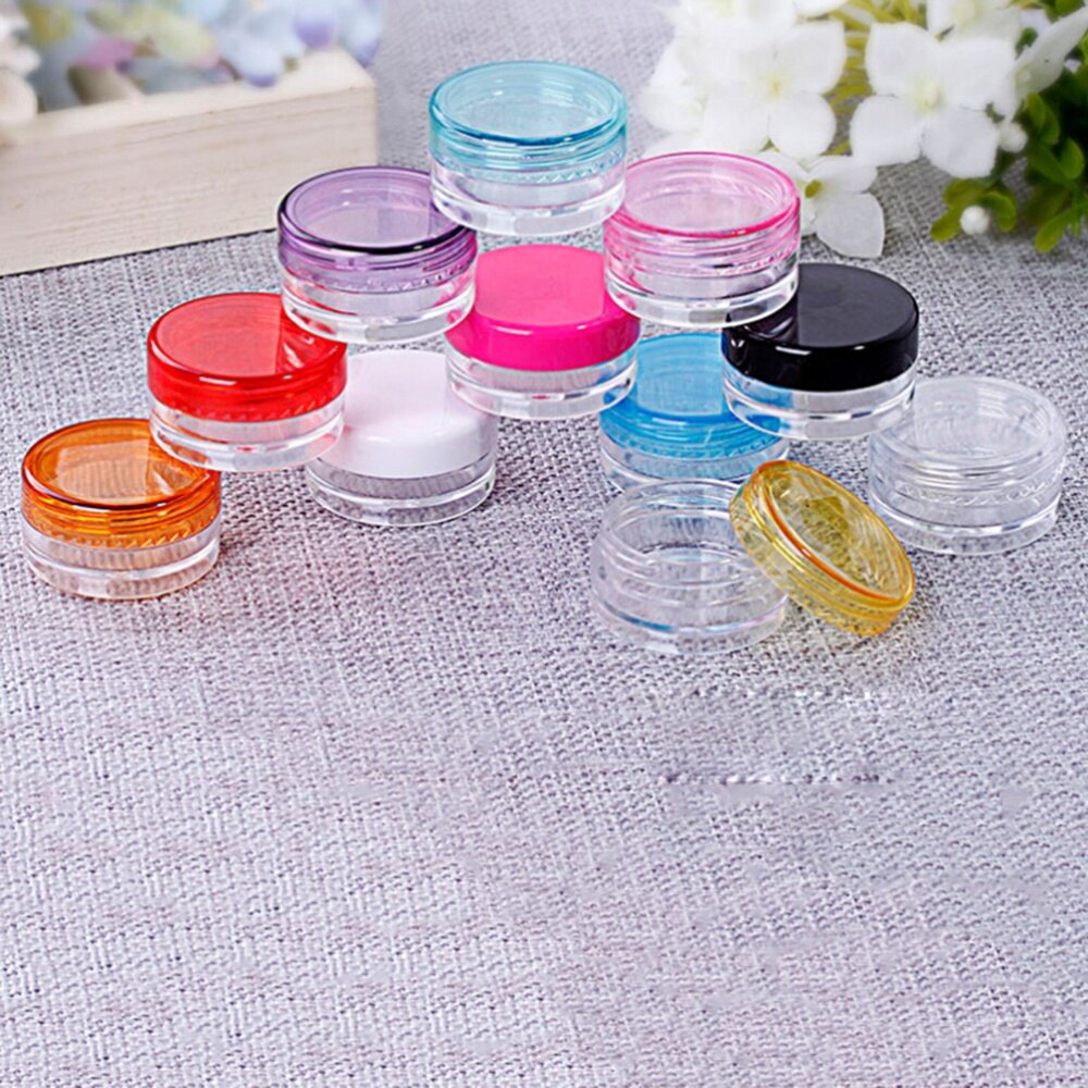 10Pcs 5ml Cosmetic Empty Jar Pot Eyeshadow Makeup Face Cream Container ...
