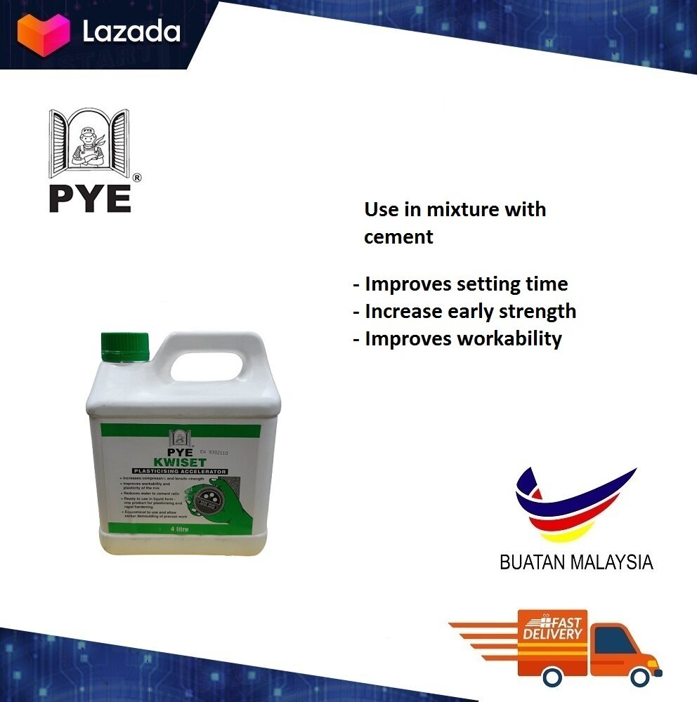 PYE 4L KWISET Plasticising Accelerator / Mempercepatkan Proses ...