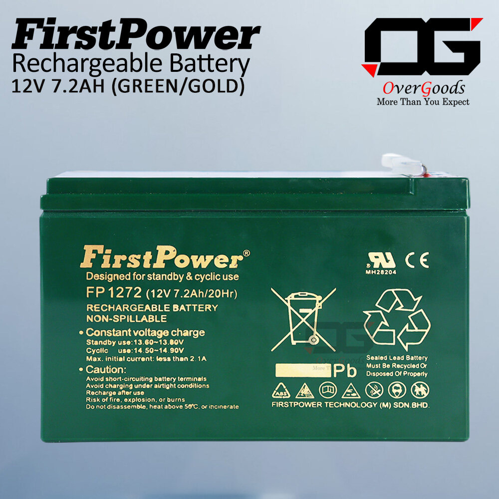 (NO SUPPLY SABAH AND SARAWAK) First Power Battery 12V 7.2Ah 12v 7.0ah ...