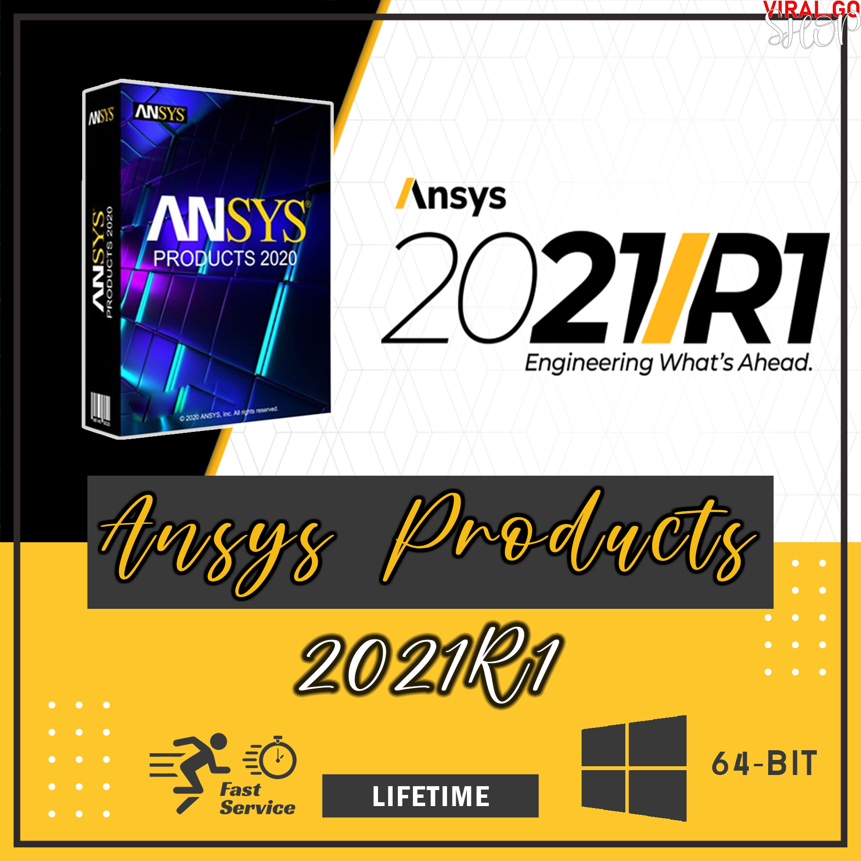 ANSYS Products 2021 R1 / 2020 R1 Full Version Lifetime For Windows (64 ...