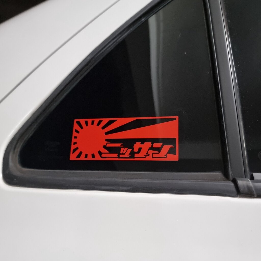 Jdm Redsun Flag Sticker Cutting for Car JDM REDSUN Japan | Lazada