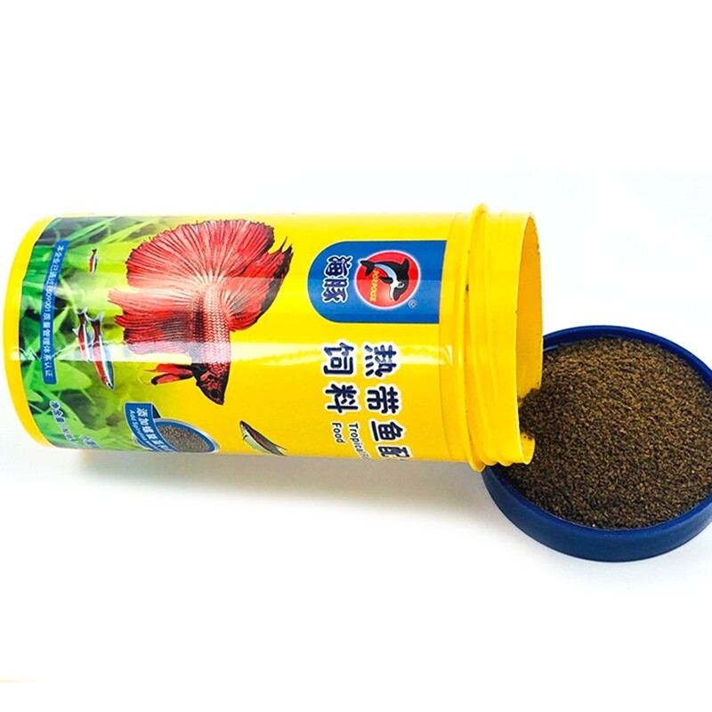 HOT SALE 250ml Small Medium Tropical Fishes Flakes Ornamental Fish Food ...