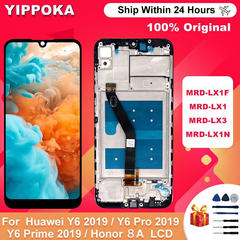 6.09 “สำหรับ Huawei Y6 2019 LCD Y6 Pro 2019จอแสดงผล MRD-LX1F หน้าจอ ...