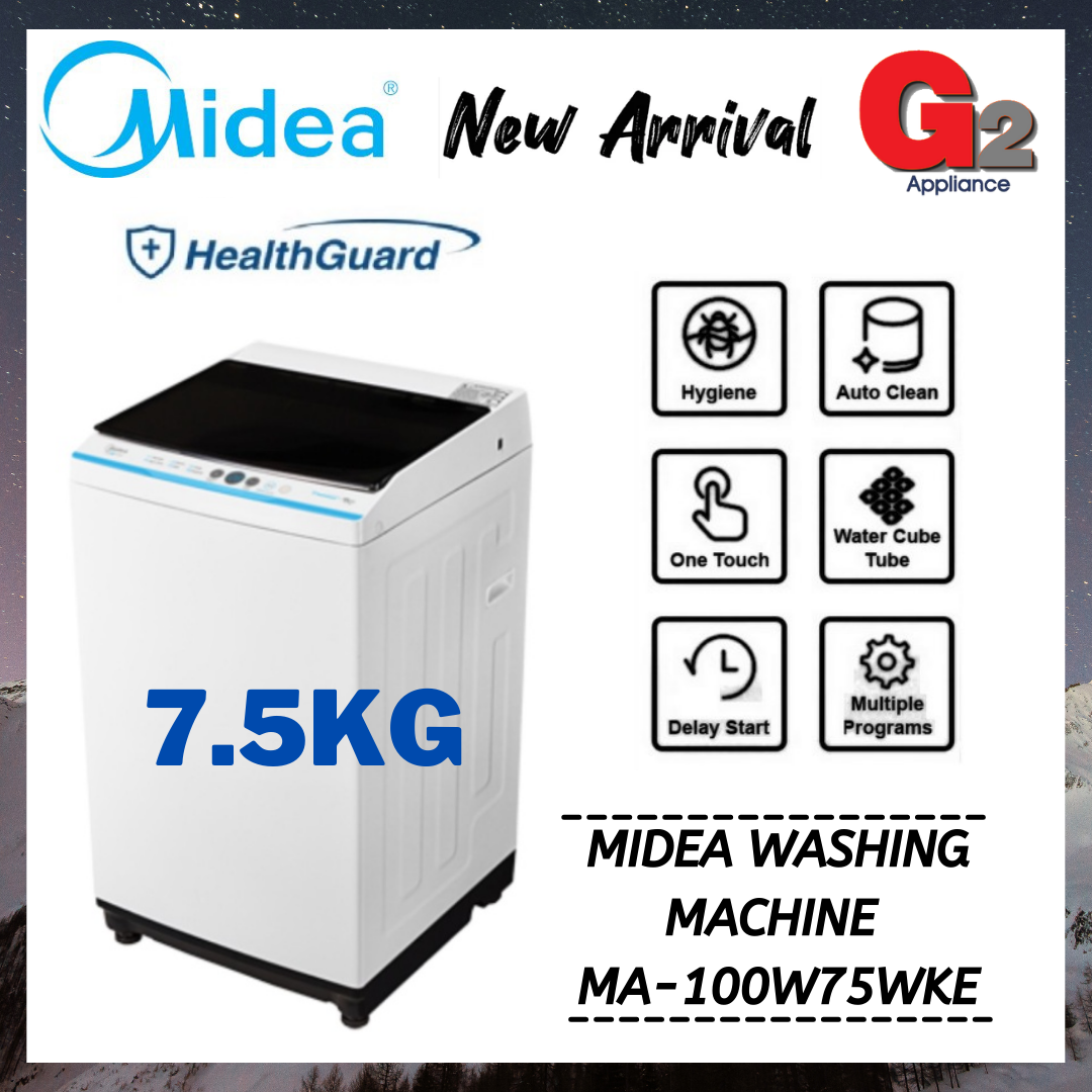 MIDEA AUTO WASHING MACHINE 7.5KG/8.5KG/9.5KG - MIDEA WARRANTY MALAYSIA ...
