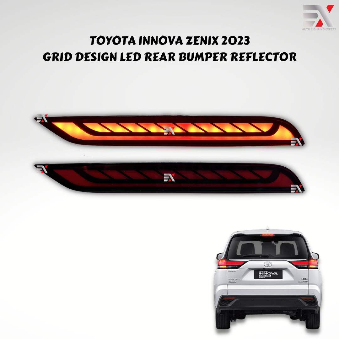 TOYOTA INNOVA ZENIX 2023 REAR BUMPER REFLECTOR - GRID DESIGN | Lazada