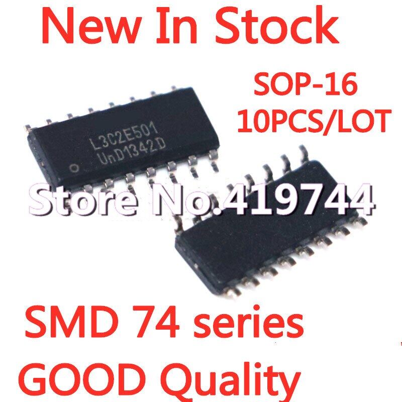 10PCS/LOT 74HC595 74HC595D SN74HC595D SMD SOP-16 8-bit serial register ...