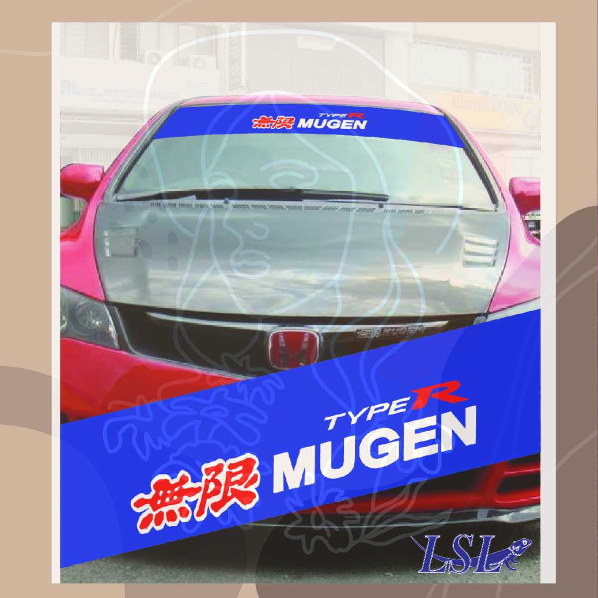 honda mugen windshield sticker universal | Lazada