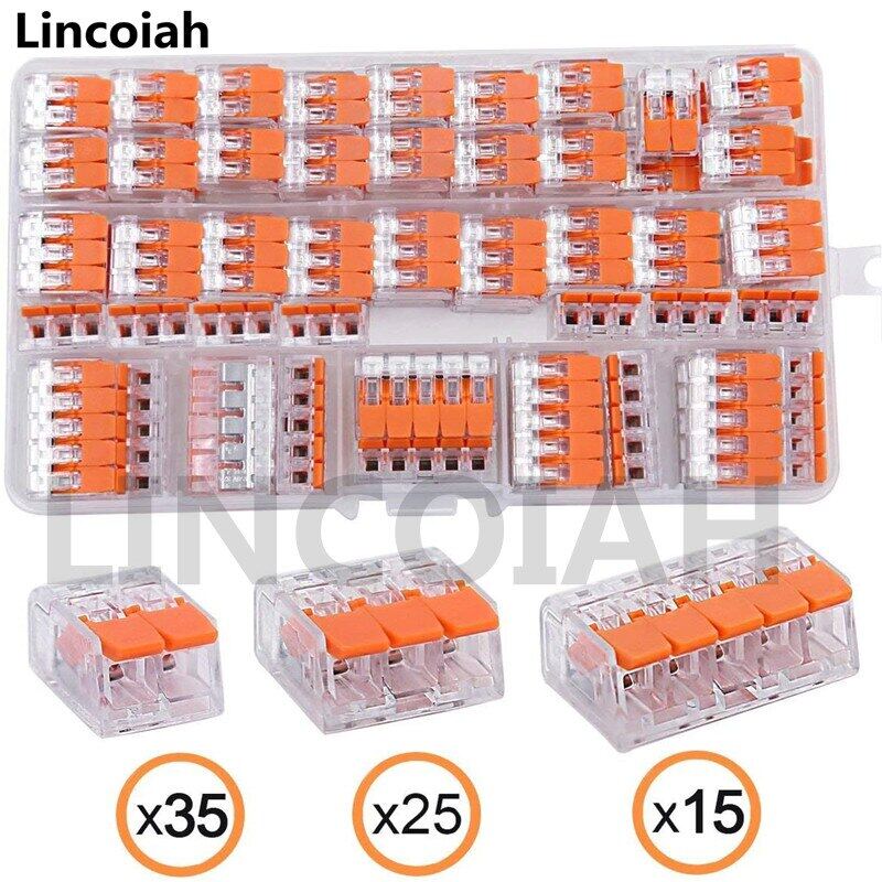 Lever Wire Connector 75Pcs Wire Connectors Assortment Pack Compact ...