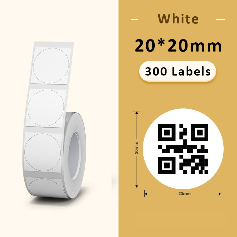 1 Roll Round Label Sticker For NIIMBOT B21 B203 B3S Thermal Label Paper 1-roll-round-label-sticker-for-niimbot-b21-b203-b3s-thermal-label-paper