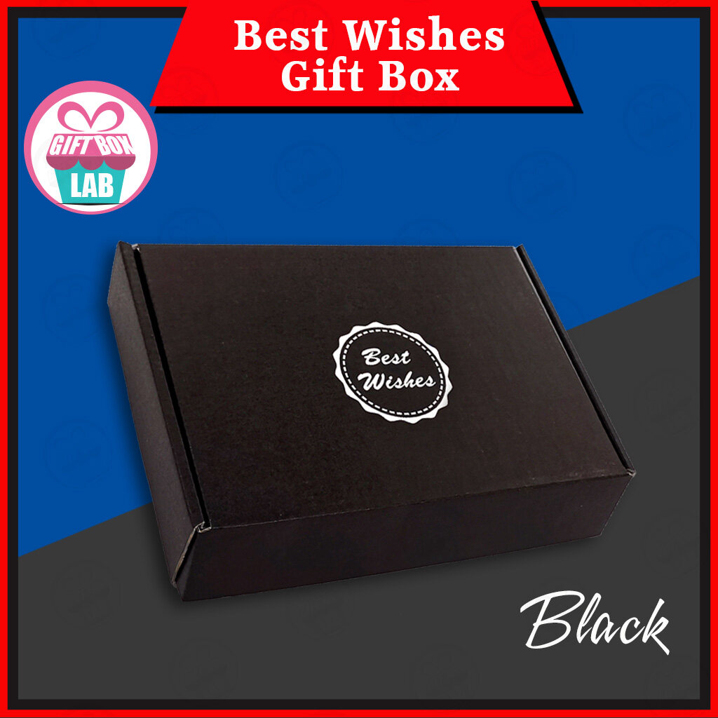 Best Wishes Colour Gift Box Craft Paper Box Pizza Box Carton Box Kotak ...