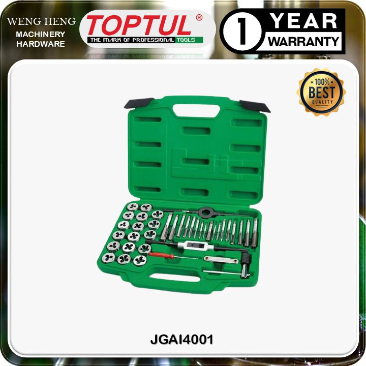 TOPTUL JGAI4001 - 40 Pcs Tap & Die Set | Lazada