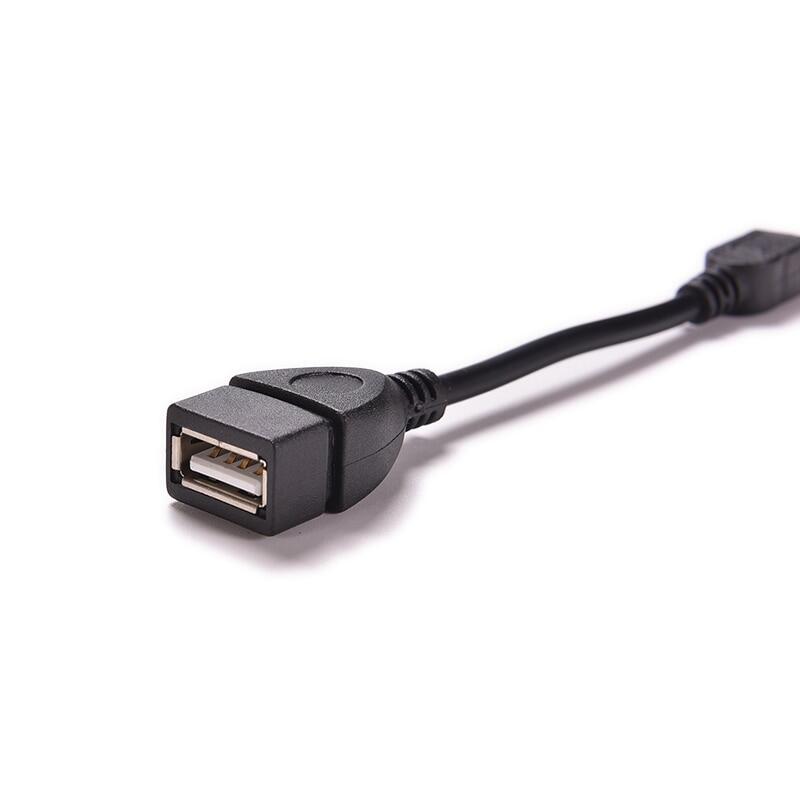 สีดำ5pin มินิ USB ตัวผู้เป็น USB 2.0ประเภท A หญิง OTG โฮสต์สายเคเบิลอะ ...