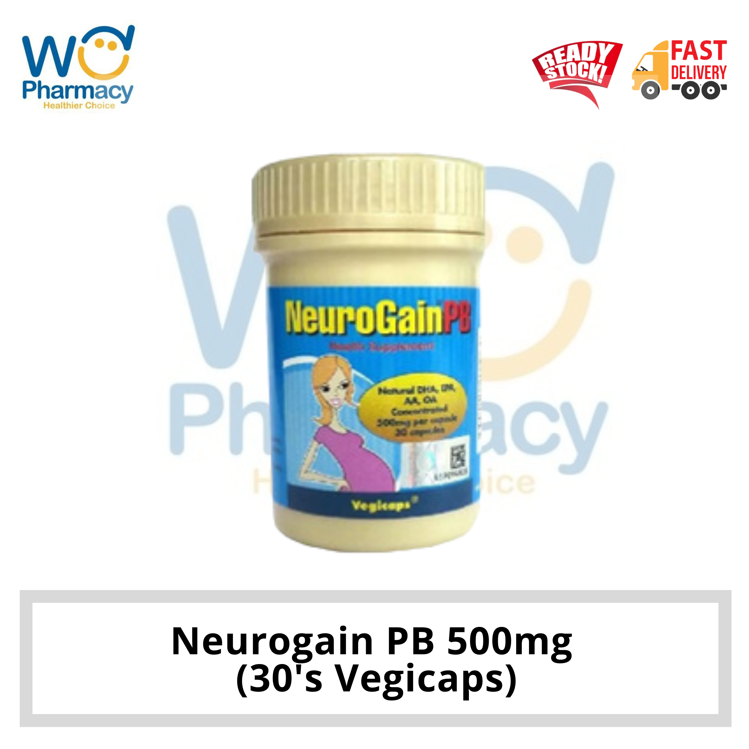 Neurogain PB 500mg (30's Vegicaps) For Pregnant & Breast-feeding Women ...