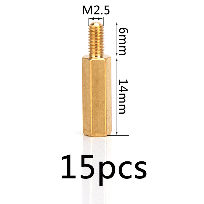 Ready Stock M2 M2.5 M3 M4 Brass Hex Nylon Standoff Spacer Male to ...