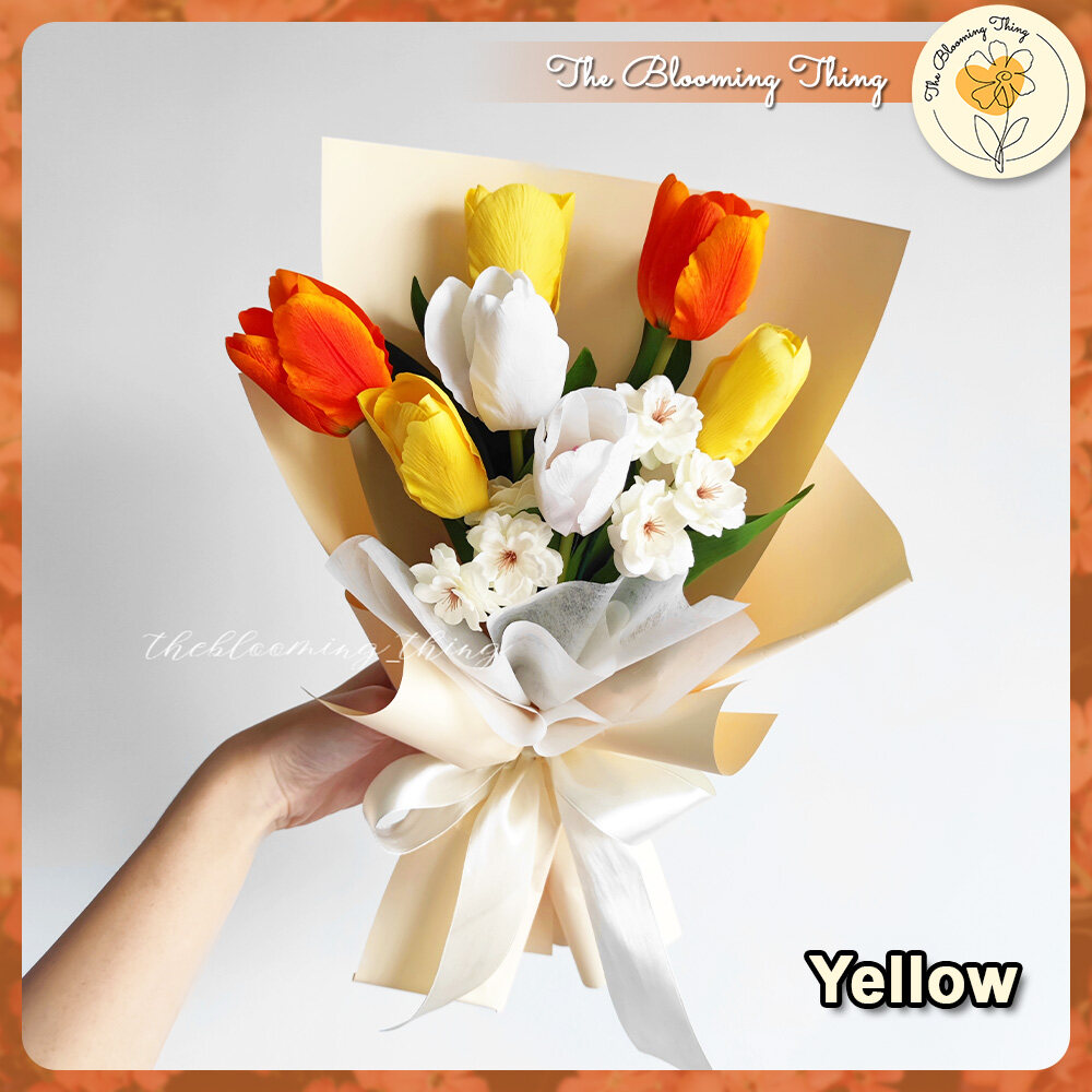 Tulip Bouquet Premium Quality Artificial Flower Surprise Gift Birthday ...