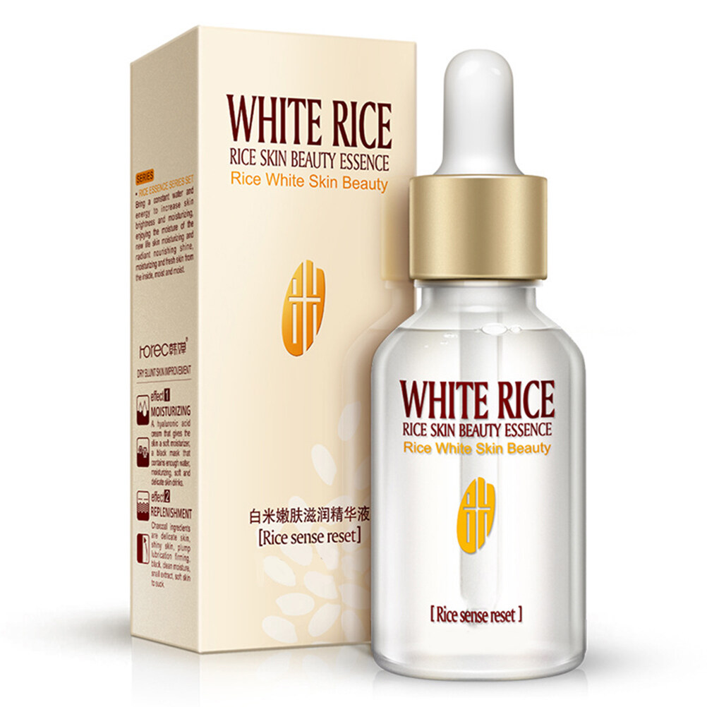 15ml White Rice Whitening Serum Face Moisturizing Cream Anti Wrinkle