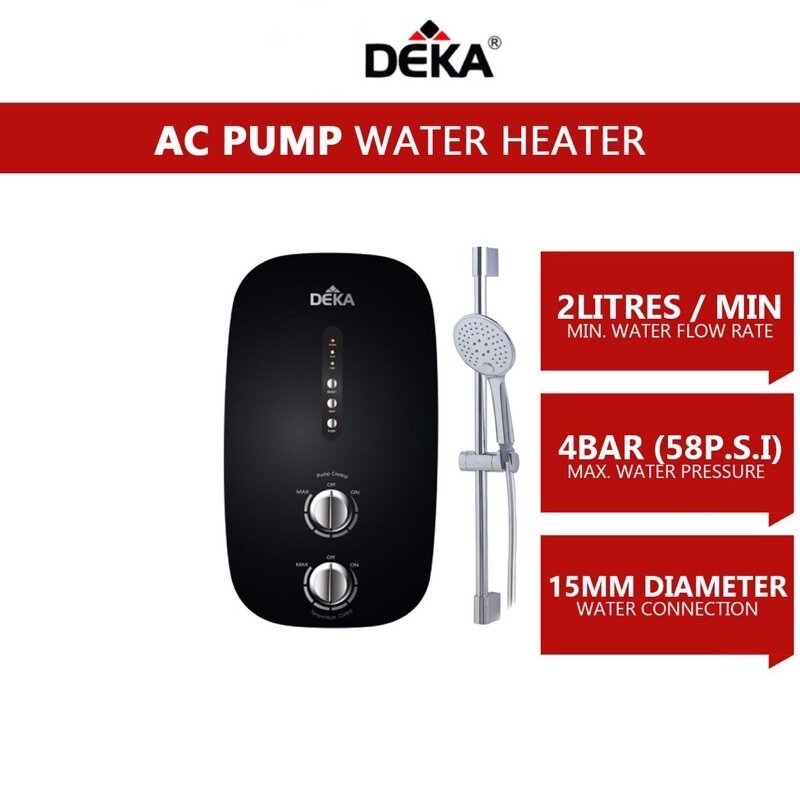 Deka Instant Shower Heater Pro N10 (AC pump) | Lazada