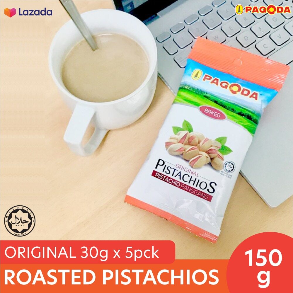 Pagoda Roasted Original Pistachios 150g (30g x 5 pkts) / Pagoda Nuts ...
