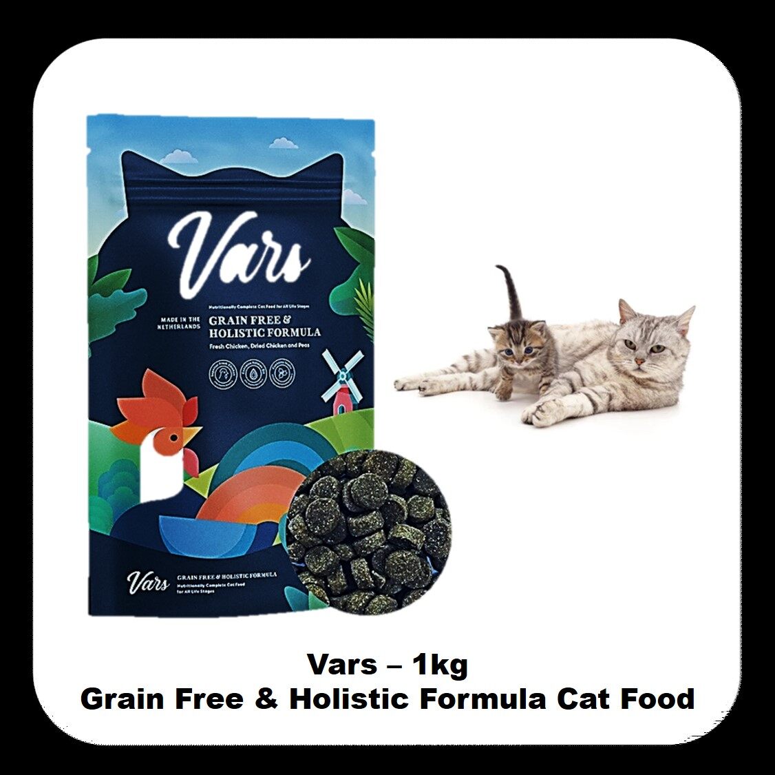 Vars Grain Free & Holistic Formula Cat Food 1KG (Original Pack) # ...