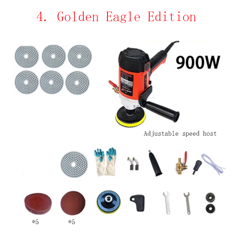 220V Vertical water mill 900W water polishing machine stone floor ...