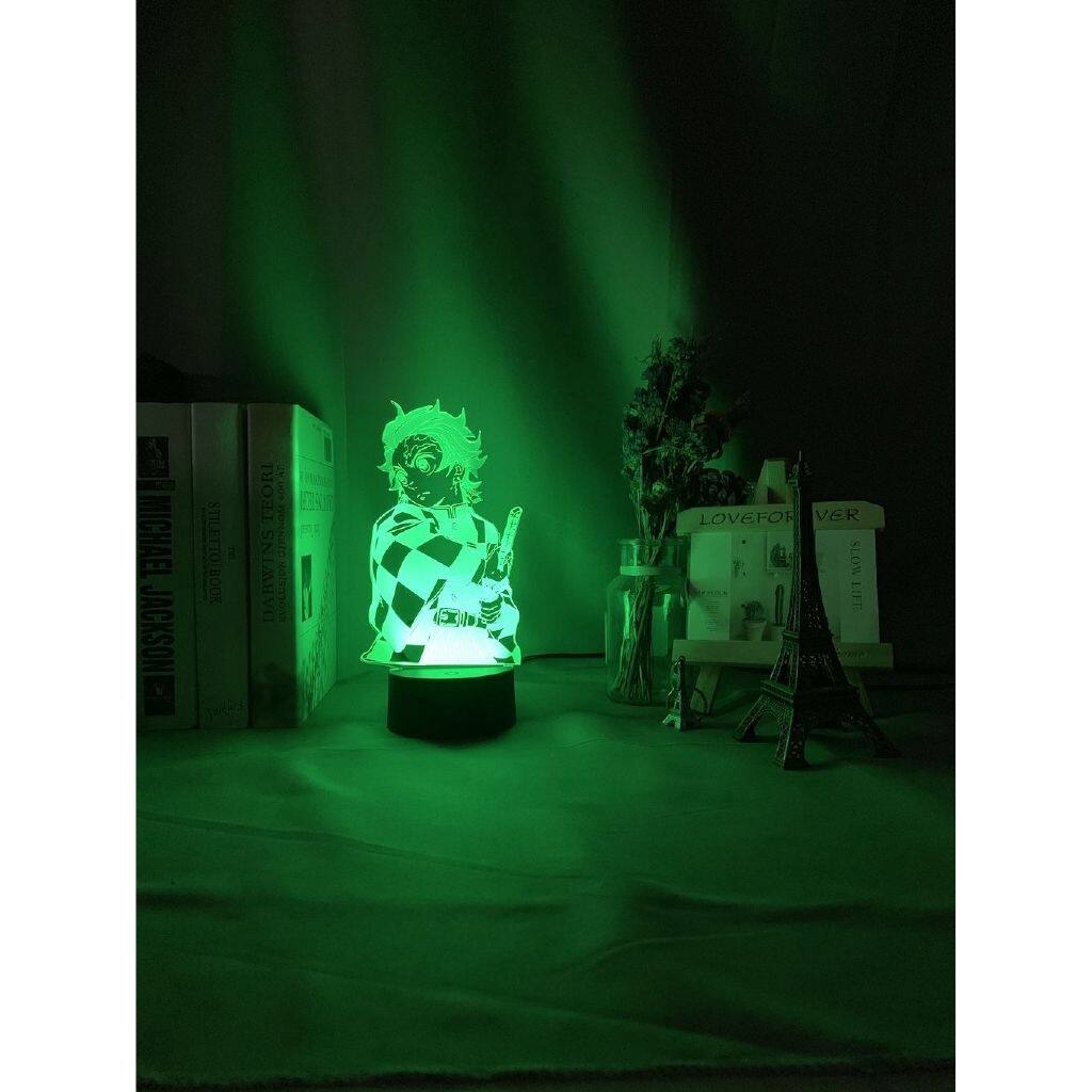 Kimetsu no Yaiba tanjiro Kamado figure 3D night lamp for child bedroom ...