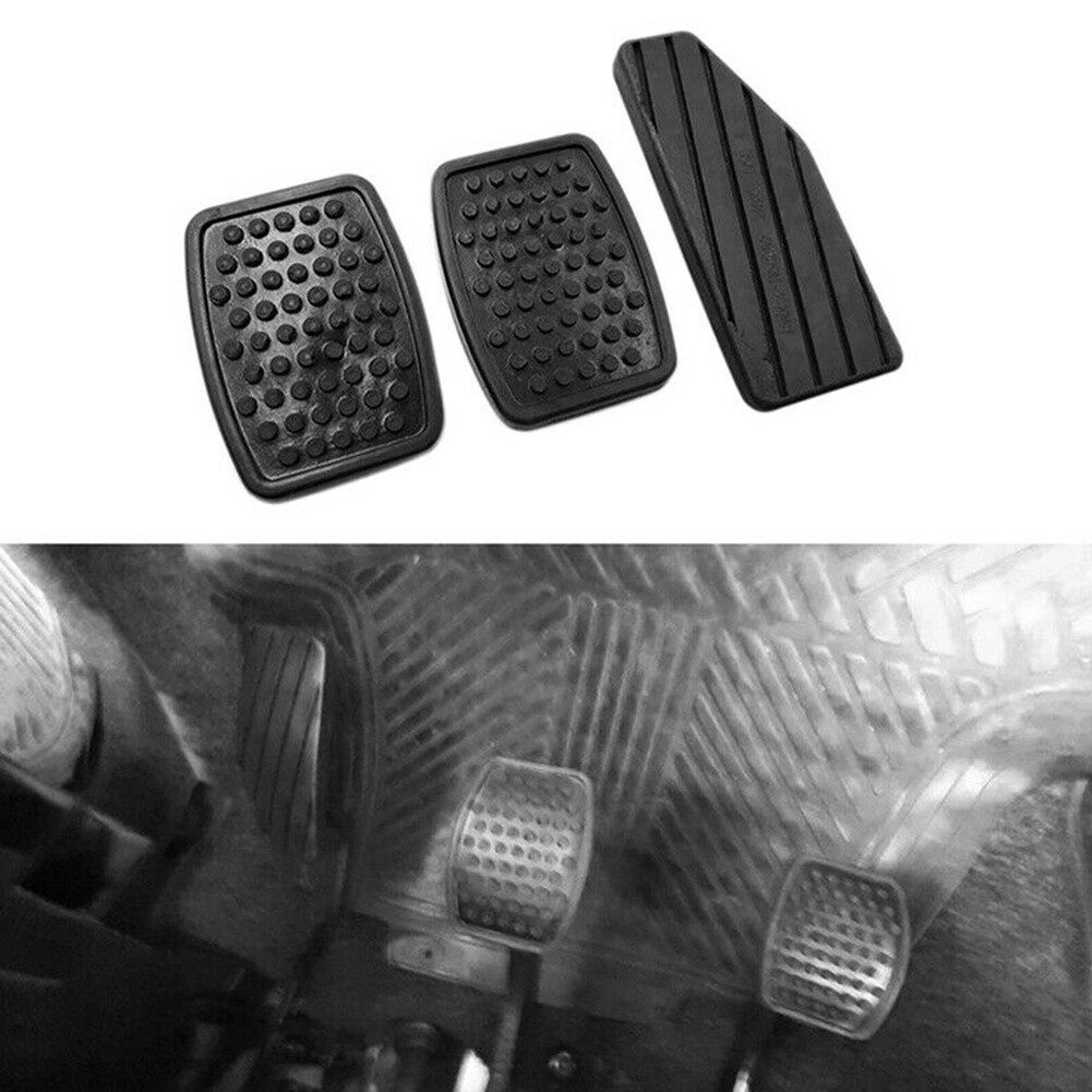 3PCS รถ Accelerator คลัทช์เบรคเหยียบยาง Pad Pedal Cover Kit สำหรับ ...
