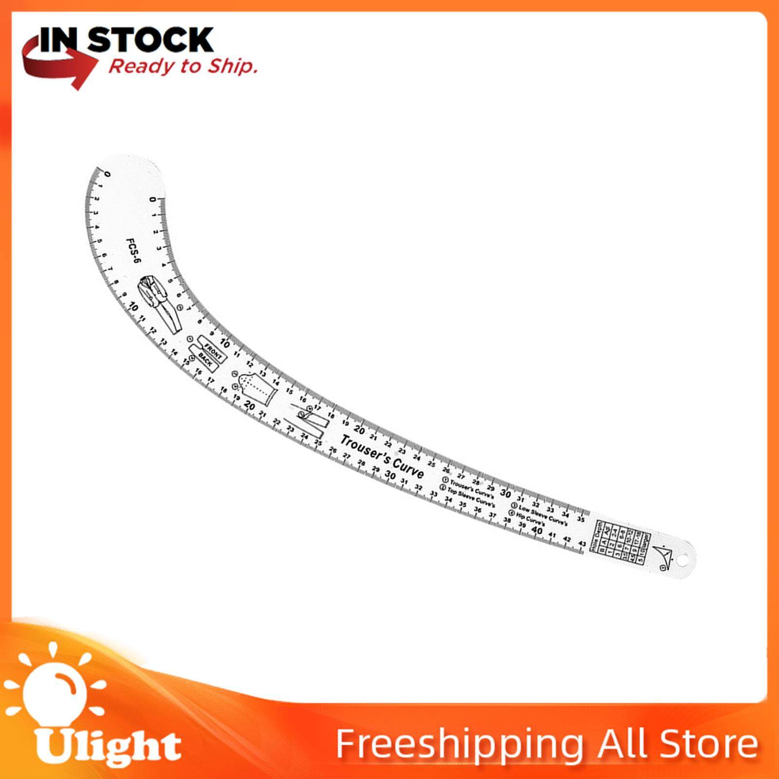 Ulight French Curve Ruler Tailors Ruler Clothing DIY Pattern Making ...