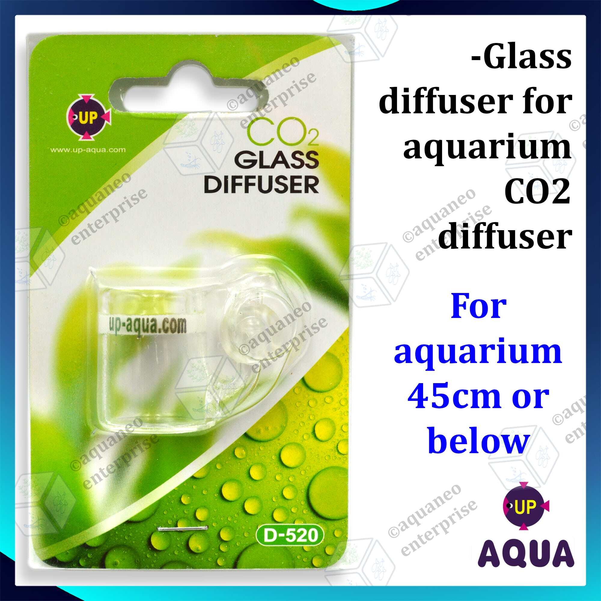 Up Aqua Aquarium Glass CO2 Diffuser D-520 | nano diffuser co2 aquascape ...