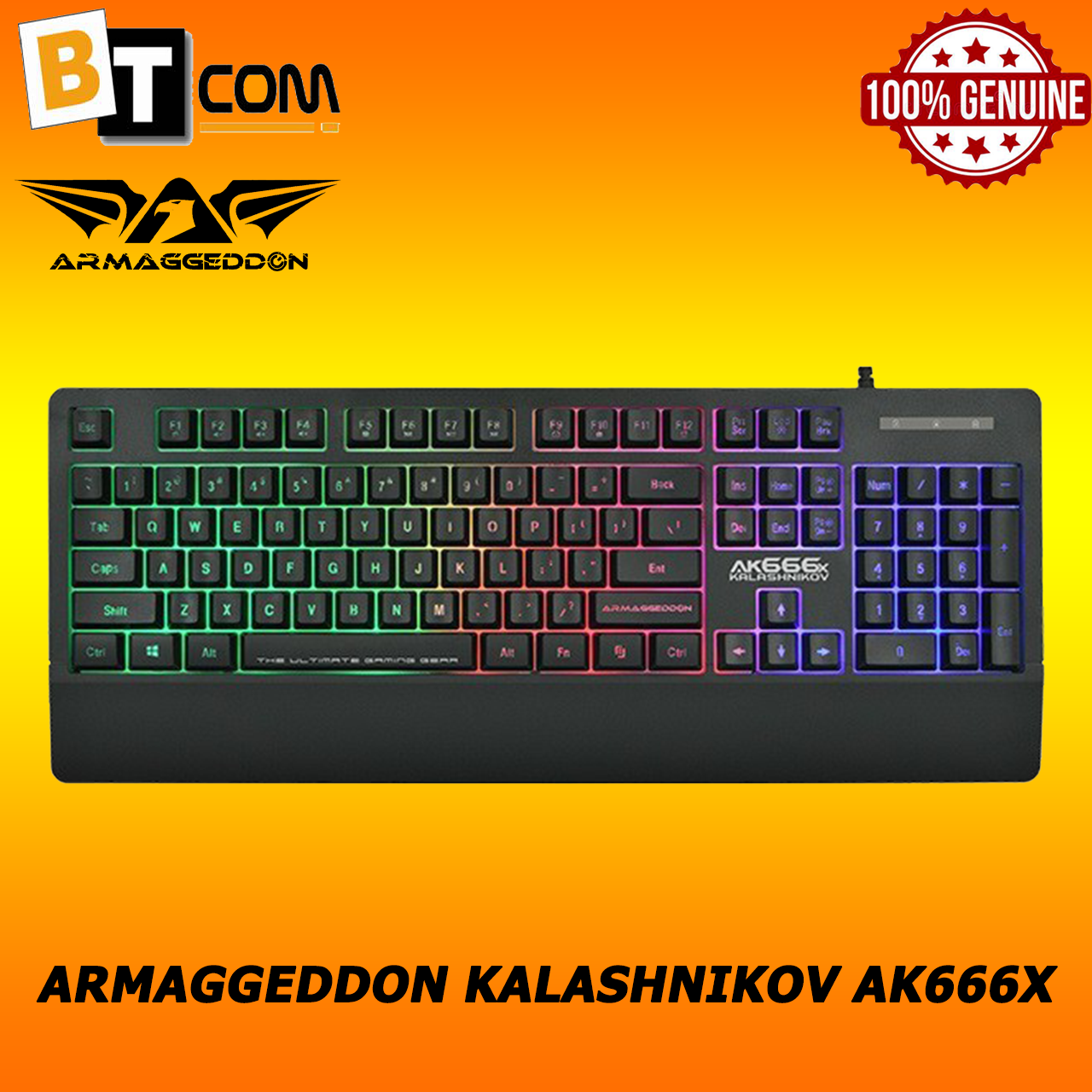 Armaggeddon Kalashnikov AK666x Backlit Membrane Gaming Keyboard | Lazada