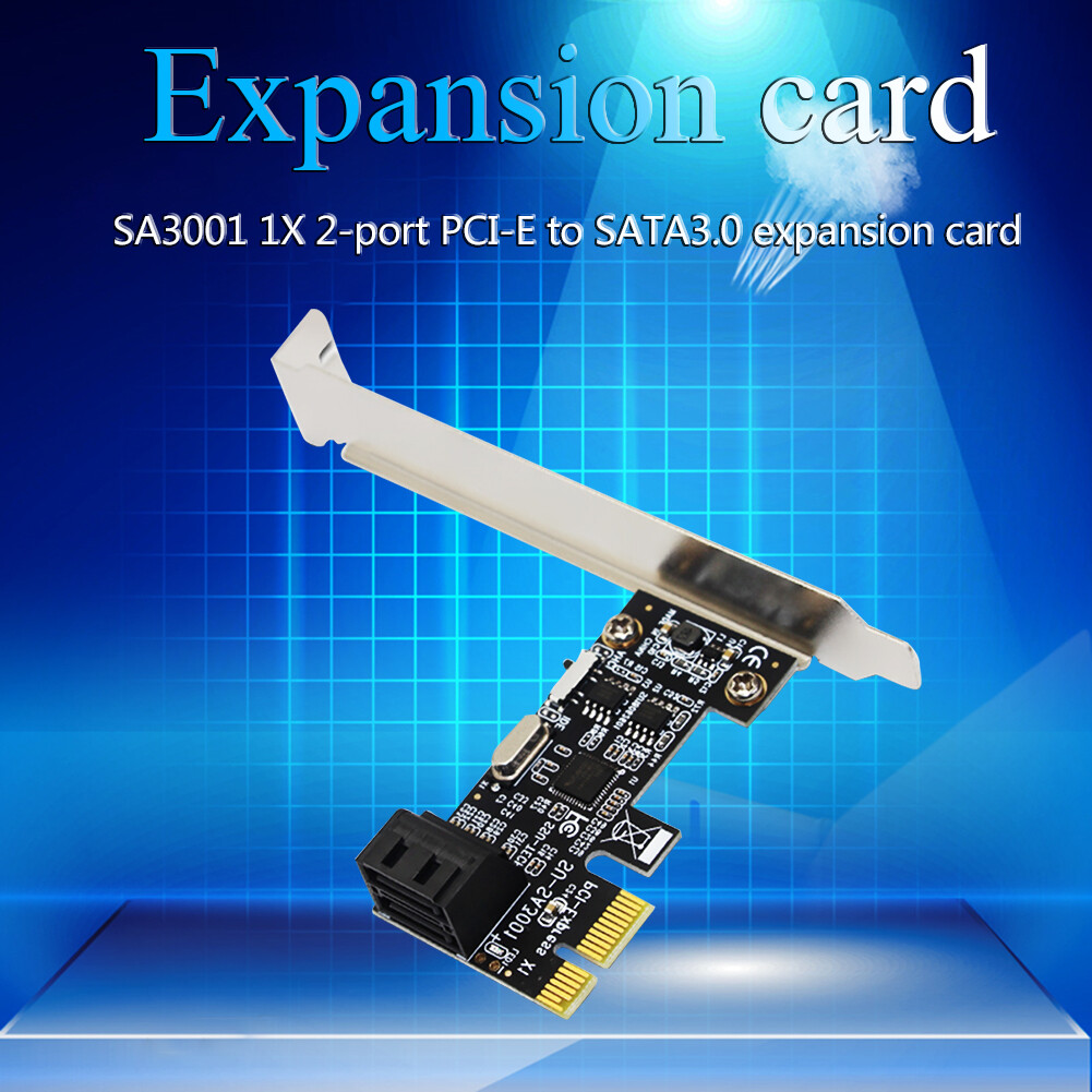 SA3001 2พอร์ต SATA III การ์ด PCIe SATA 3.0ถึง PCI-e 1X อะแดปเตอร์ ...