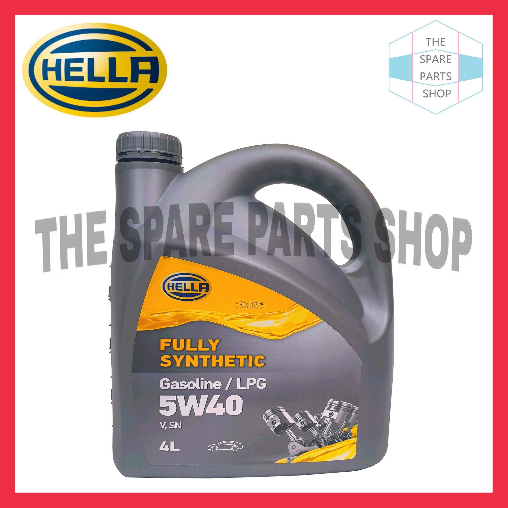 HELLA ENGINE OIL 5W40 SN FULLY SYNTHETIC 4Liters (Made In Korea) | Lazada