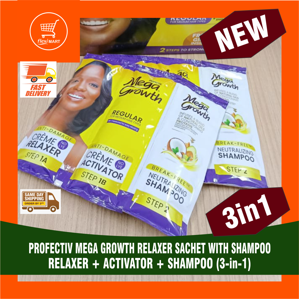 PROFECTIV MEGA GROWTH RELAXER SACHET WITH SHAMPOO | NEW LOOK | Lazada